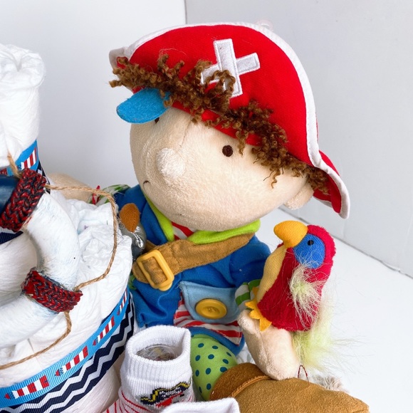Handmade | Accessories | Pirate Ship Diaper Cake Nautical Themed | Poshmark